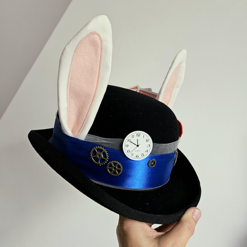 White Rabbit Alice in Wonderland Bowler Hat - Etsy UK