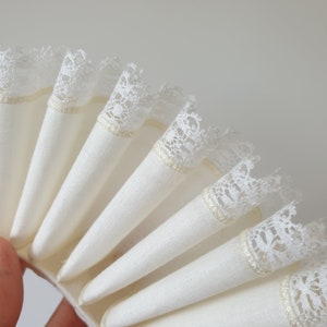 Elizabethan Tudor Neck Ruff in Pure Cotton With Lace Edging - Etsy