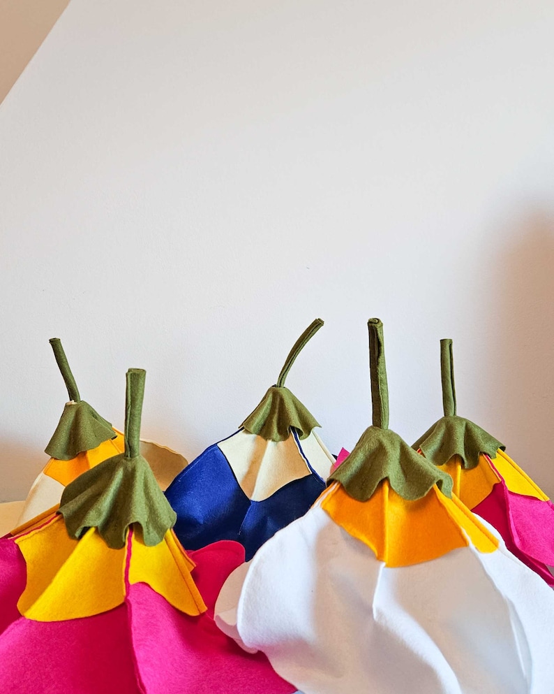 Primrose Spring Flower Petal Hat in Wool Felt - Etsy