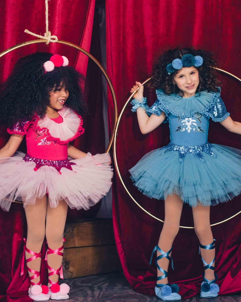 Circus Gymnast Acrobat Kids Costume in Pink or Turquoise - TUTU and ...