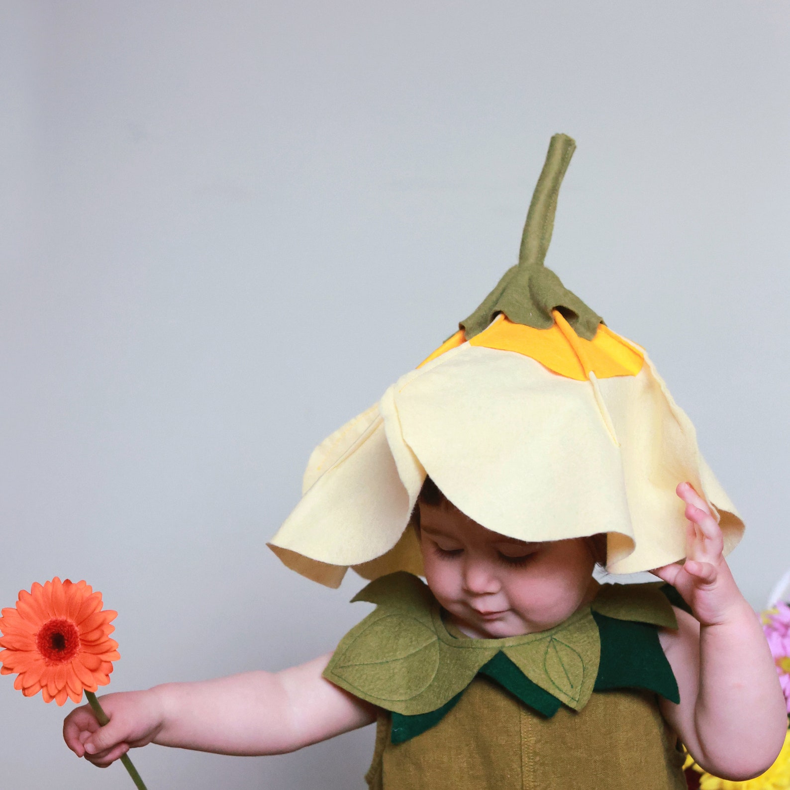 Primrose Spring Flower Petal Hat in Wool Felt - Etsy