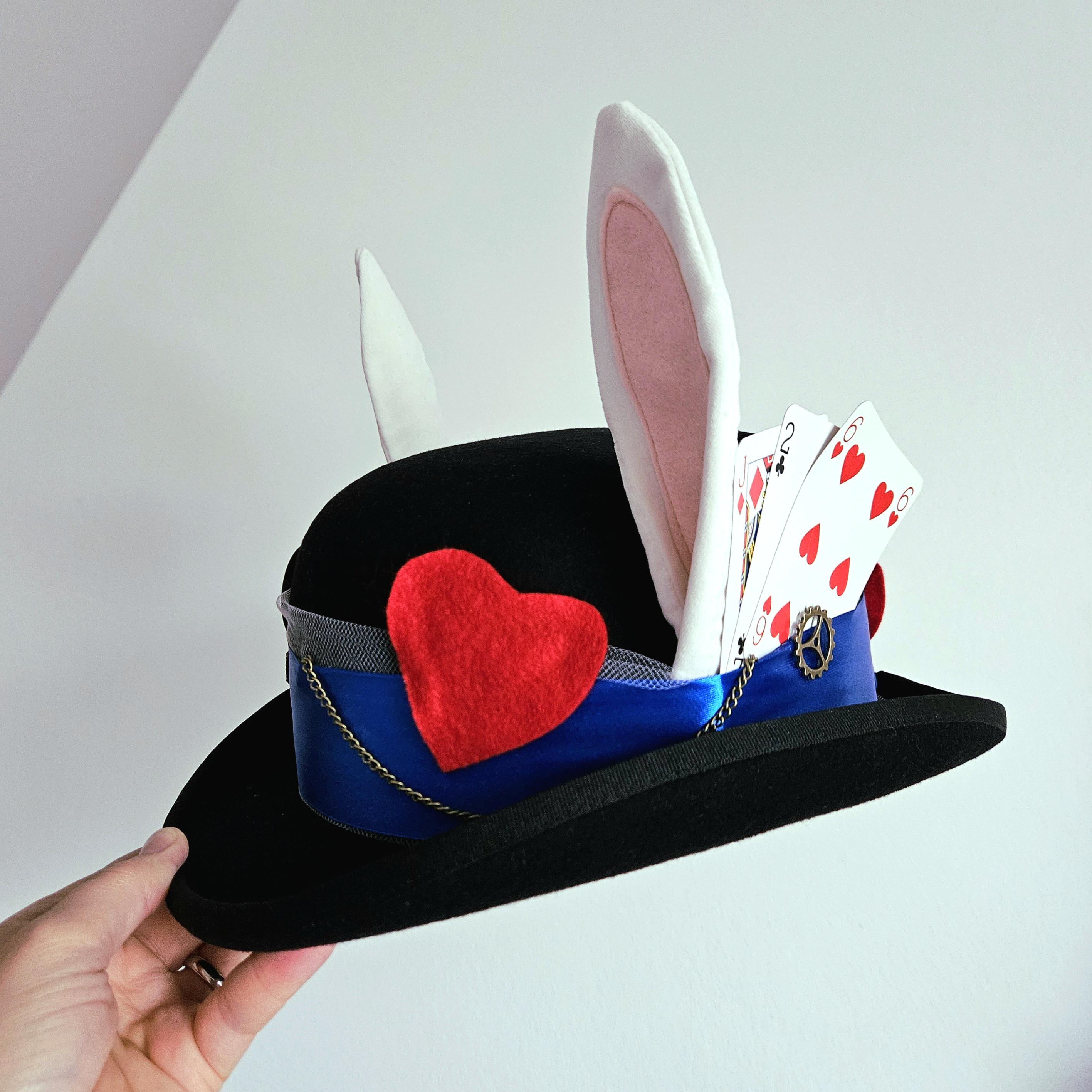 White Rabbit Alice in Wonderland Bowler Hat - Etsy