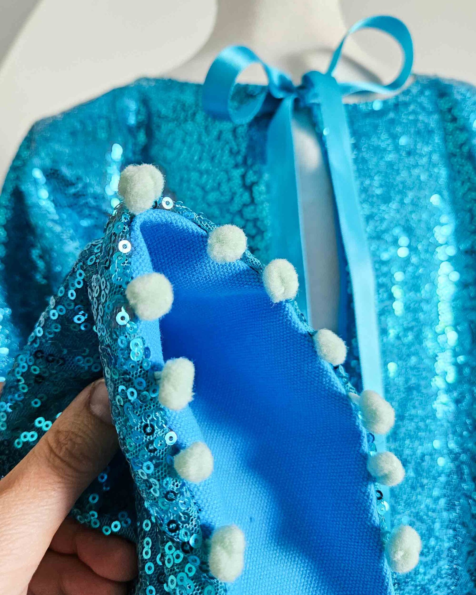 Melusina Blue Sequin Mermaid Cape for Children - Etsy
