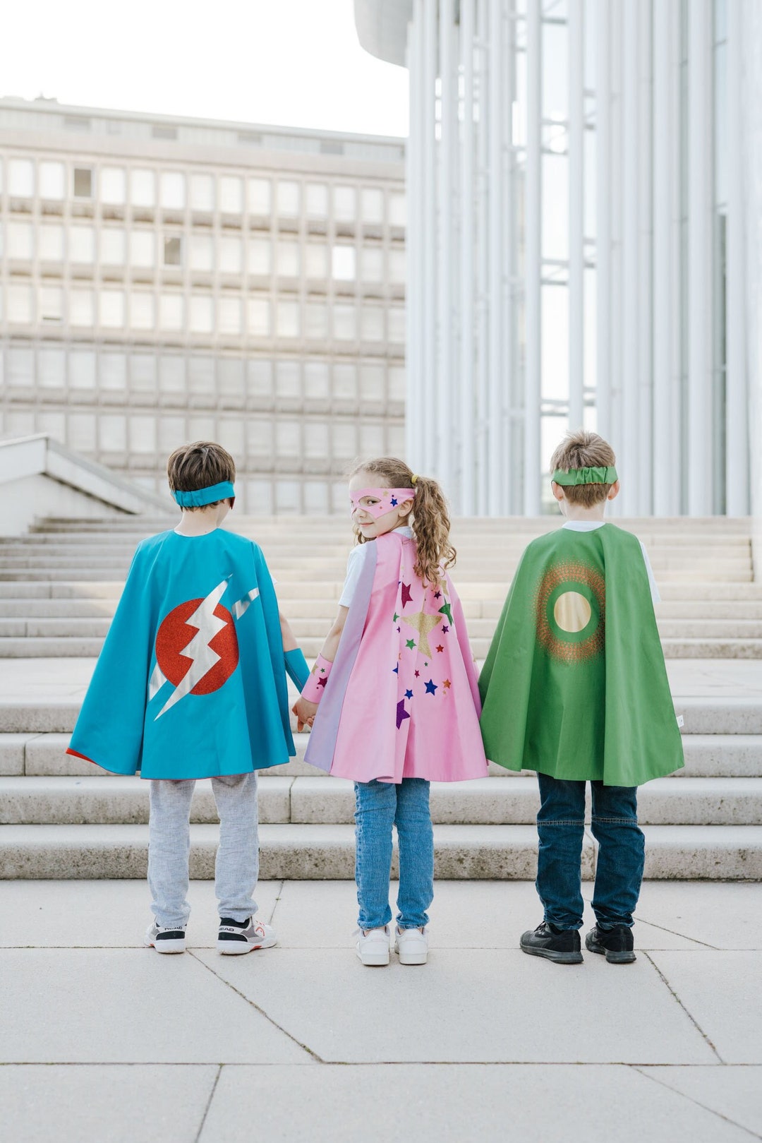 PERSONALISED Superhero Costume - Cape, Cuff and Mask Set Made ...