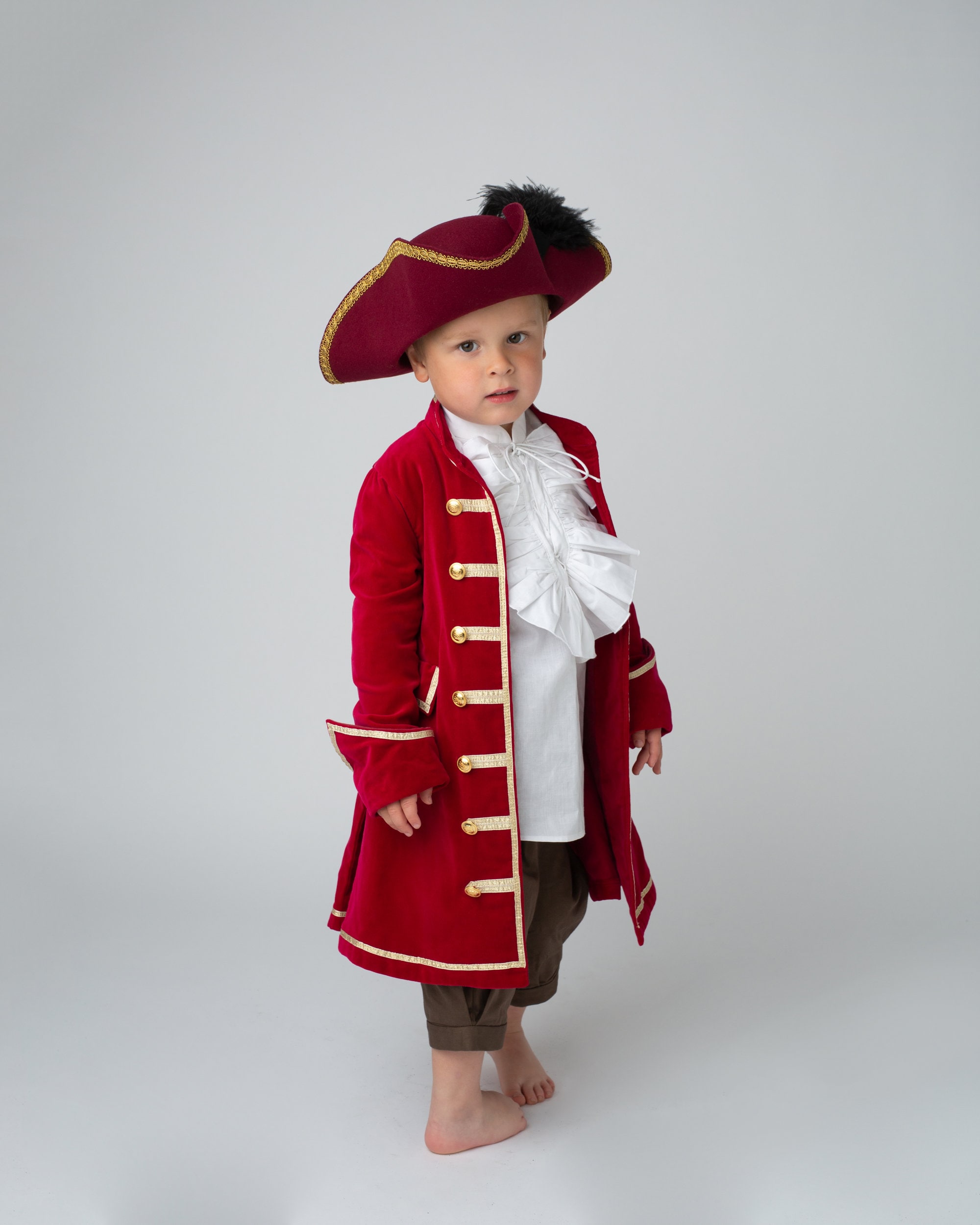 Captain Hook Red Velvet Pirate Coat - Etsy