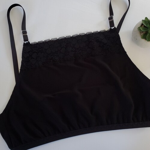 Bralette High Cut Model Cami Bra Modest Bralette Cleavage - Etsy Israel