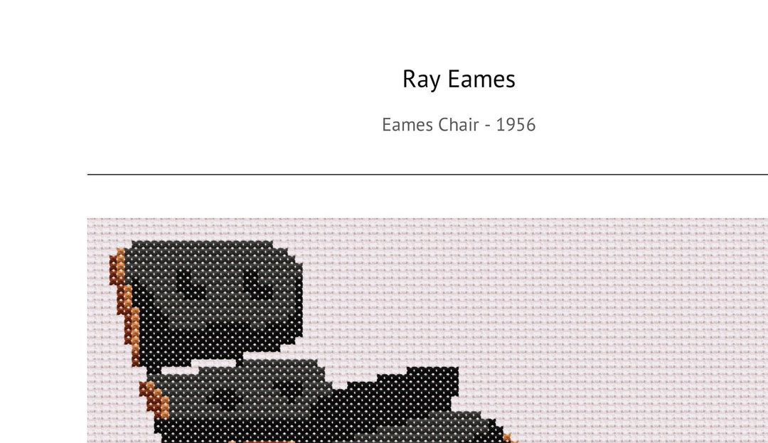 Eames Chair- PDF Pattern Only - Etsy