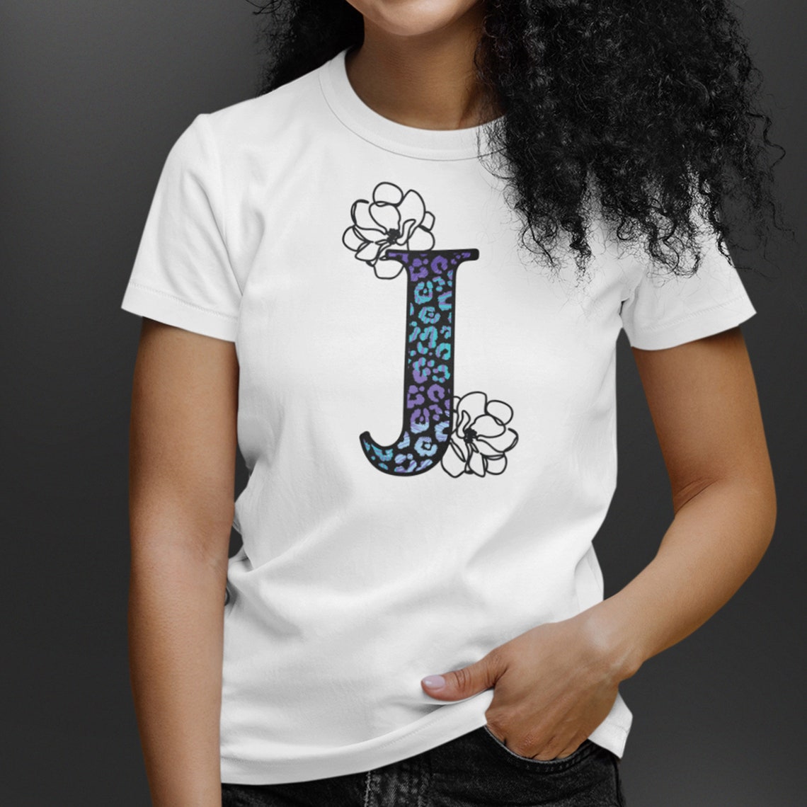 Letter J PNG Leopard Monogram PNG Leopard Alphabet - Etsy