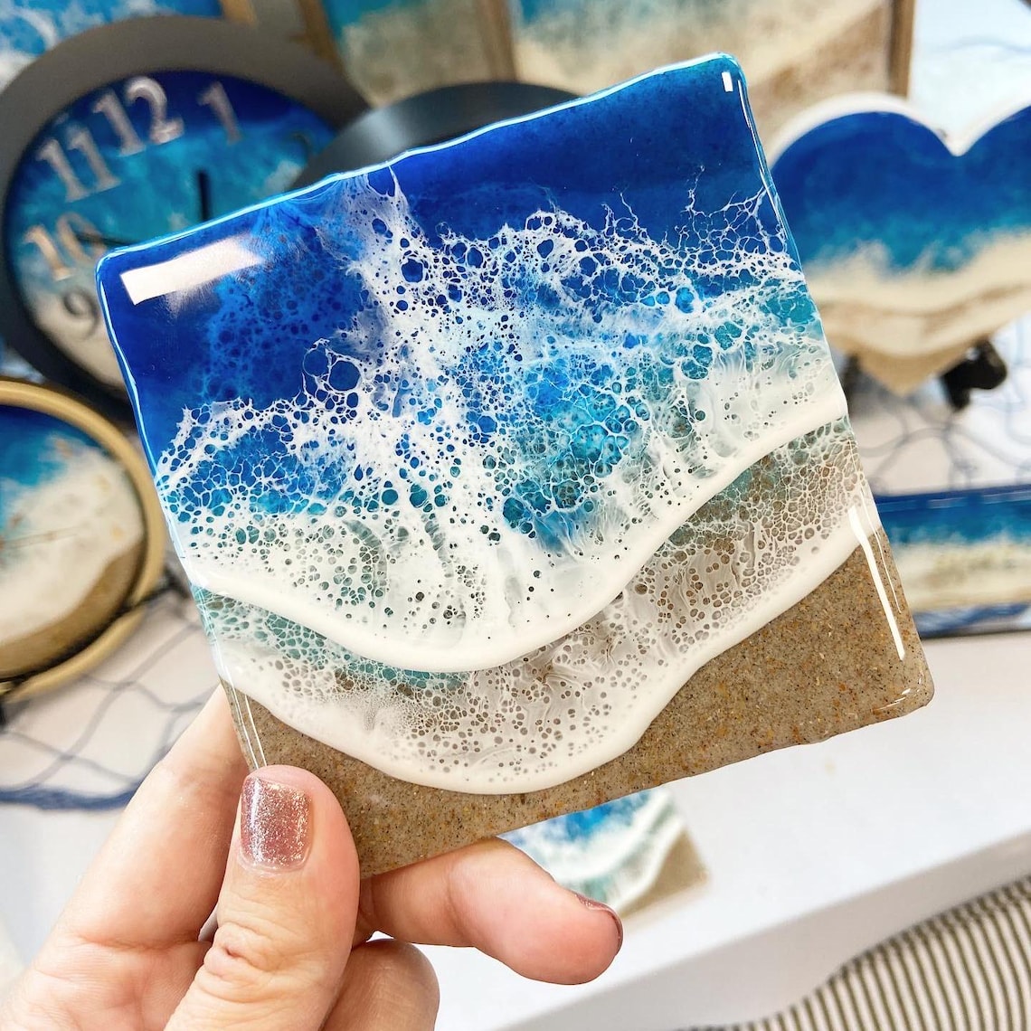 How to Make Stunning Epoxy Resin Ocean Waves - Etsy