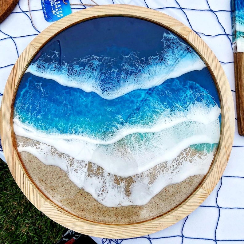 How to Make Stunning Epoxy Resin Ocean Waves - Etsy