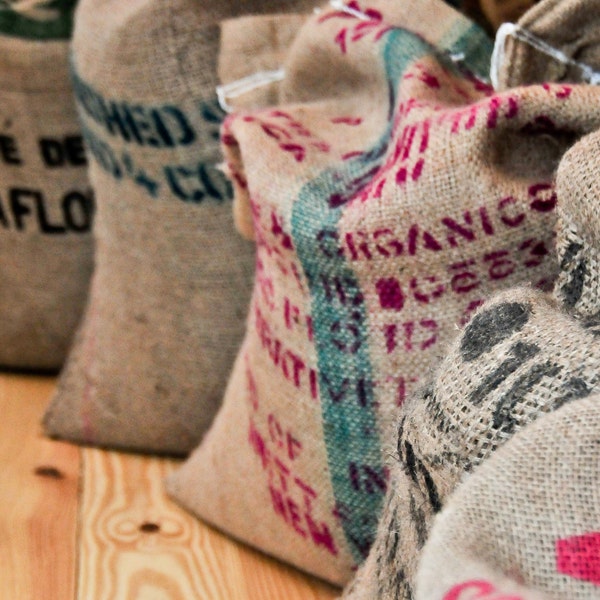 Burlap Coffee Bags - Etsy