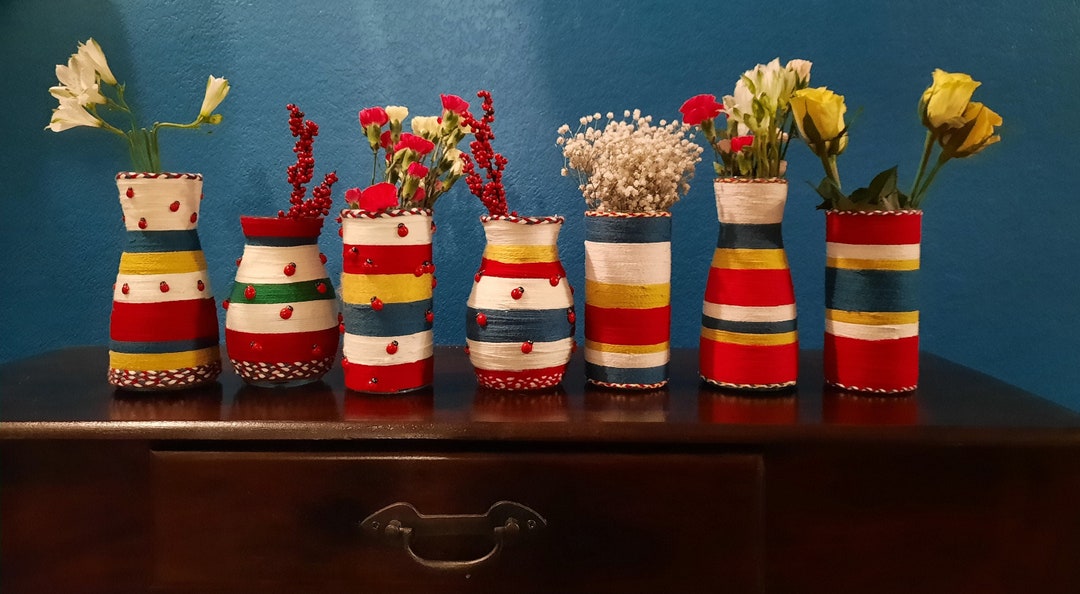 Handmade Yarn Vases - Etsy