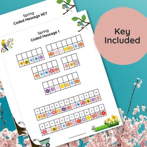 Spring Coded Message Printable Activity and Game | Decode the Secret ...