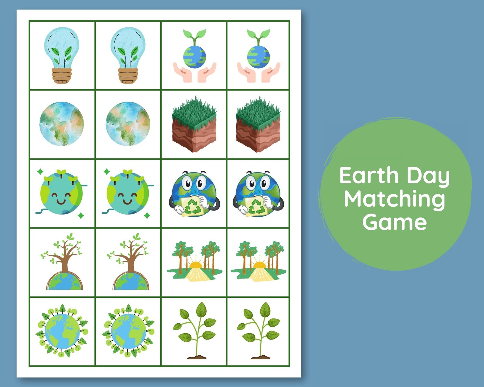 Earth Day Printable Games Bundle - Etsy
