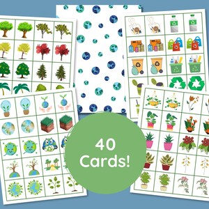 Earth Day Memory Game Printable PDF - Etsy