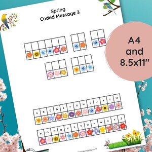Spring Coded Message Printable Activity and Game | Decode the Secret ...