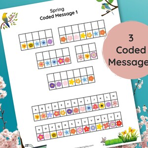 Spring Coded Message Printable Activity and Game | Decode the Secret ...