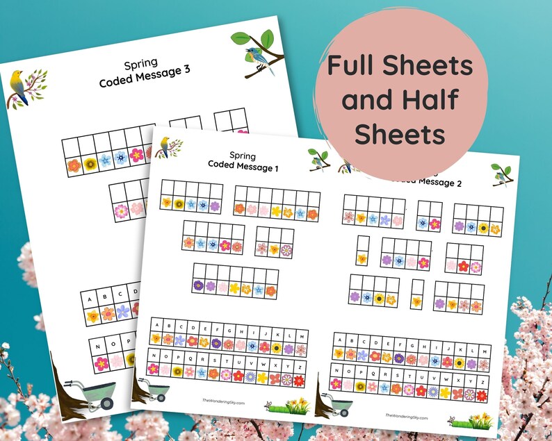 Spring Coded Message Printable Activity and Game | Decode the Secret ...