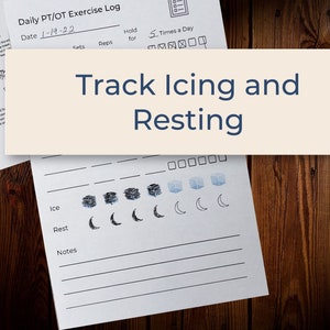 Daily Exercise Log for Physical Therapy Printable PDF - Etsy