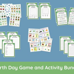 Earth Day Printable Activities and Games Bundle - Etsy