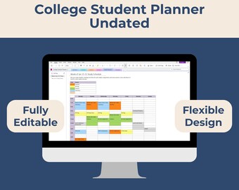 Ultimate Onenote Template for Students, Hyperlinked Daily Study Planner ...