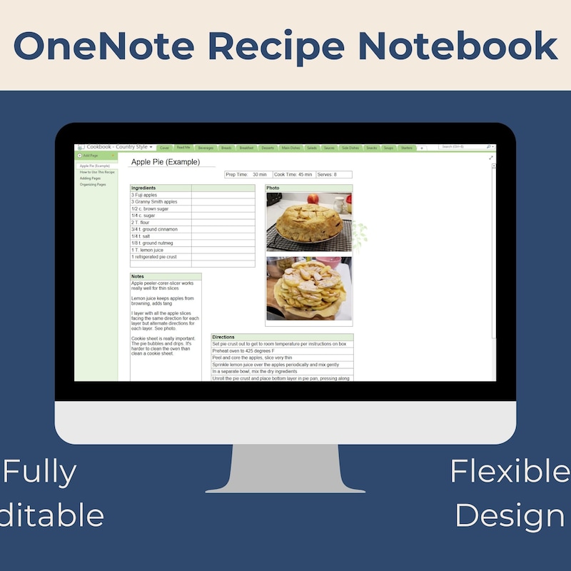 Recipe Notebook - Etsy