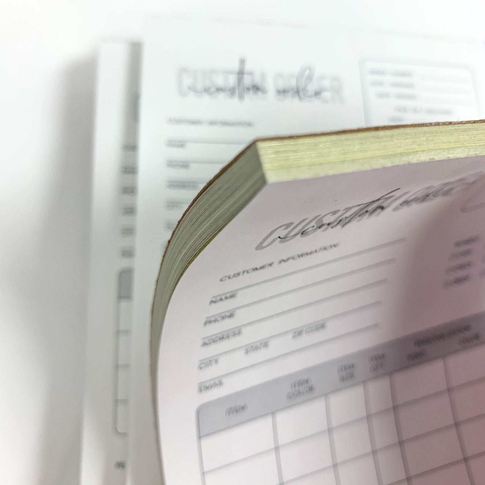 Receipt Book, Monogram Order Form, Order Form Pad, Custom Order Form ...