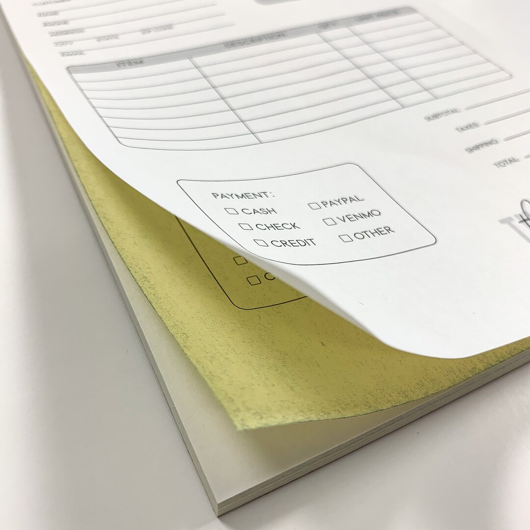 Order Form, Order Form Pad, NCR Form, NCR Order Pad, Order Pad, Receipt ...