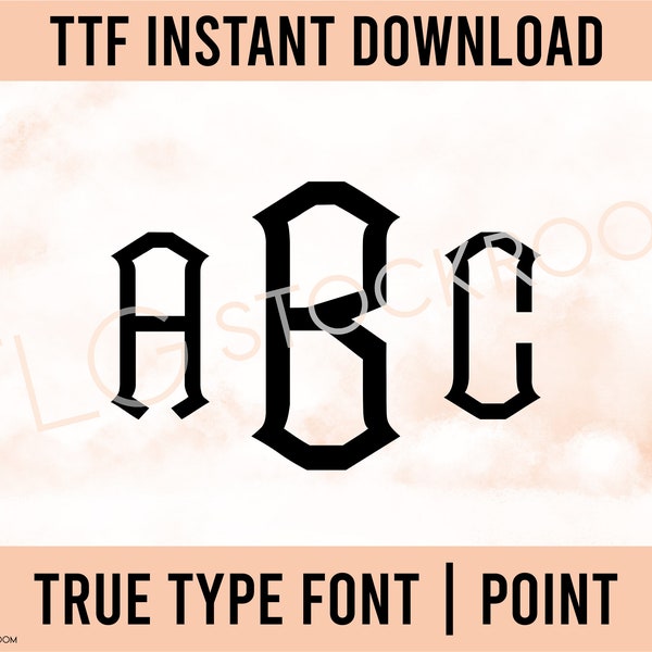 True Type Font - Etsy