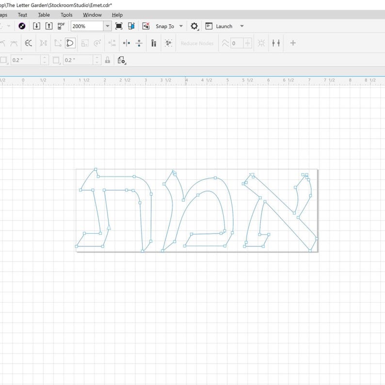 Hebrew Emet (truth) SVG File: Instant Download - Etsy