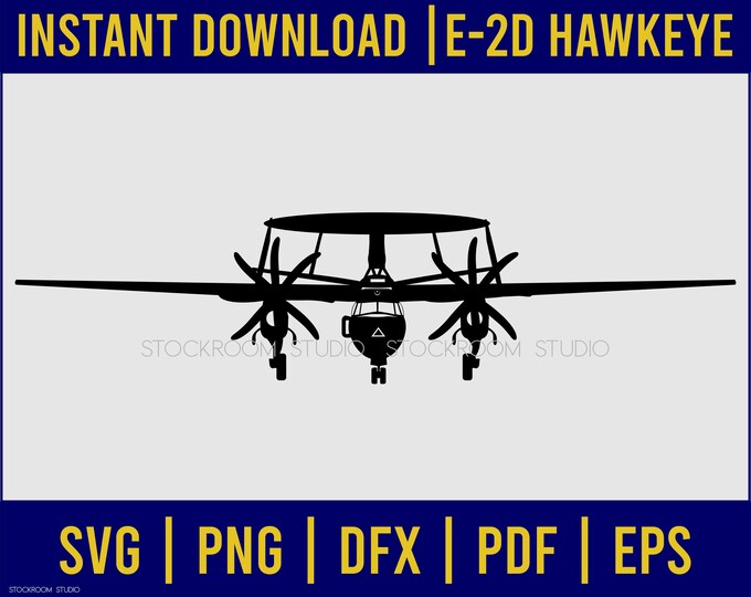 E-2 Hawkeye Decal front E-2C, E-2D, E2, Vinyl Decal Sticker, Hawkeye ...