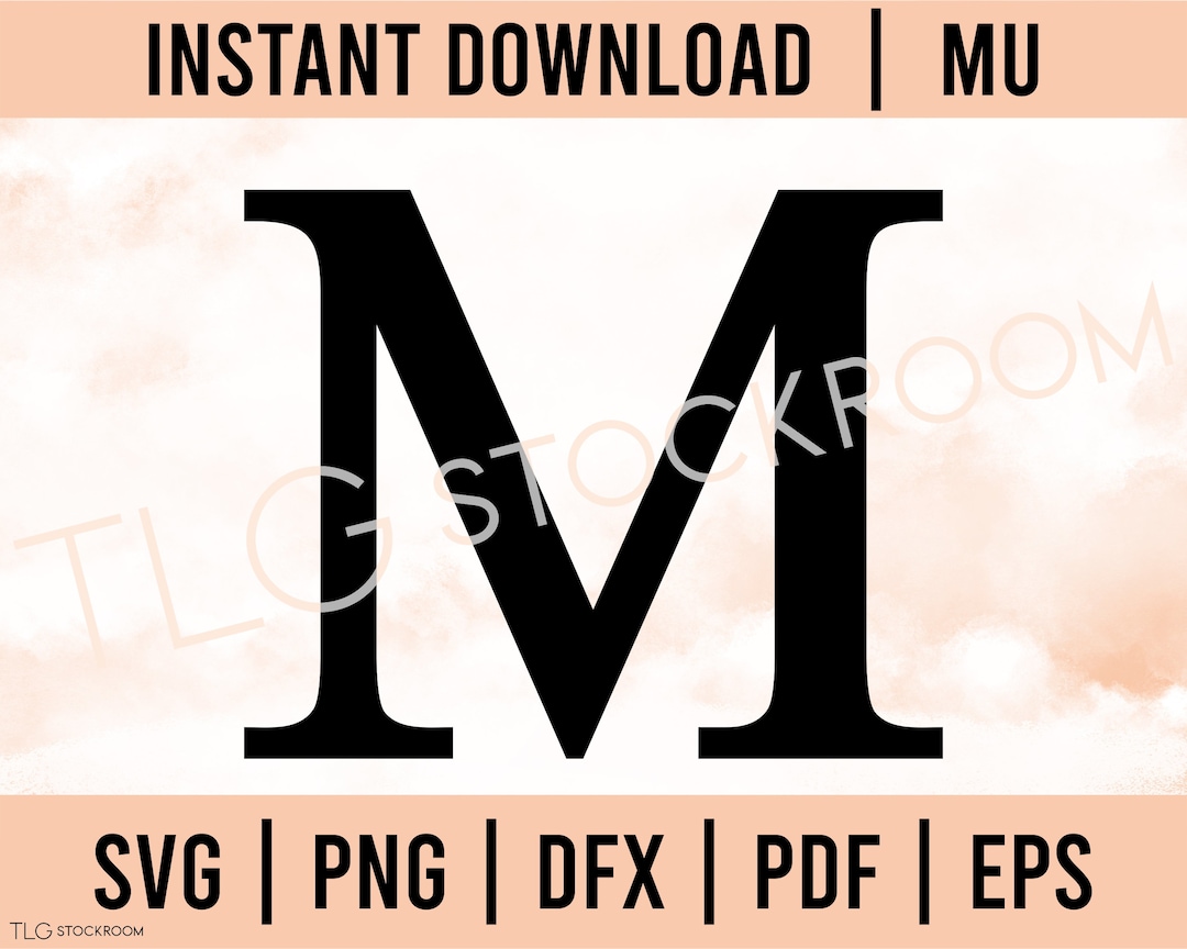 Greek Letter Download, Mu Instant Download, SVG, PNG, Mu Greek Letter ...