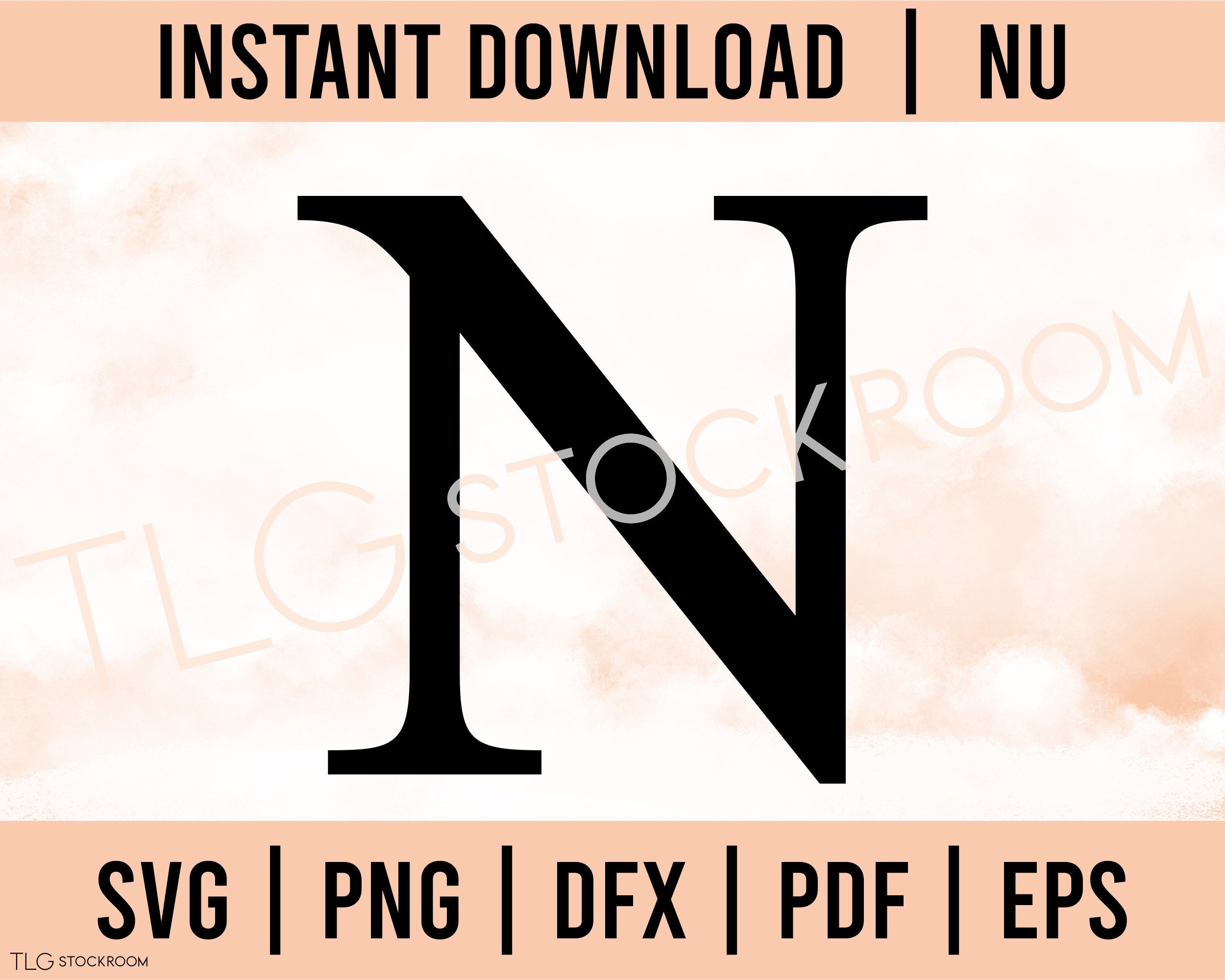 Nu Greek Letter SVG: Instant Download for Crafters (PNG, SVG) - Etsy