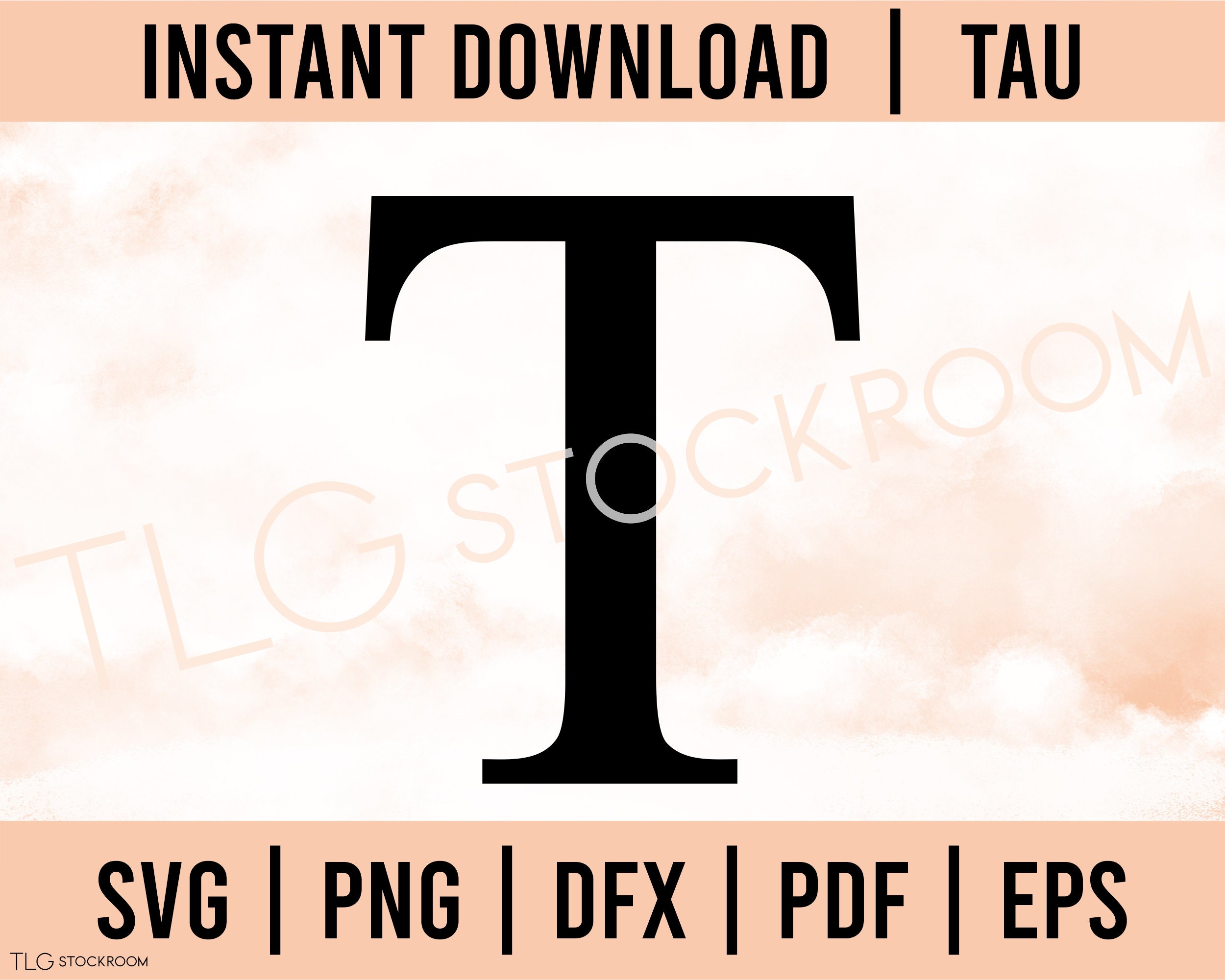 Greek Letter Download, Tau Instant Download, SVG, PNG, Tau Greek Letter ...