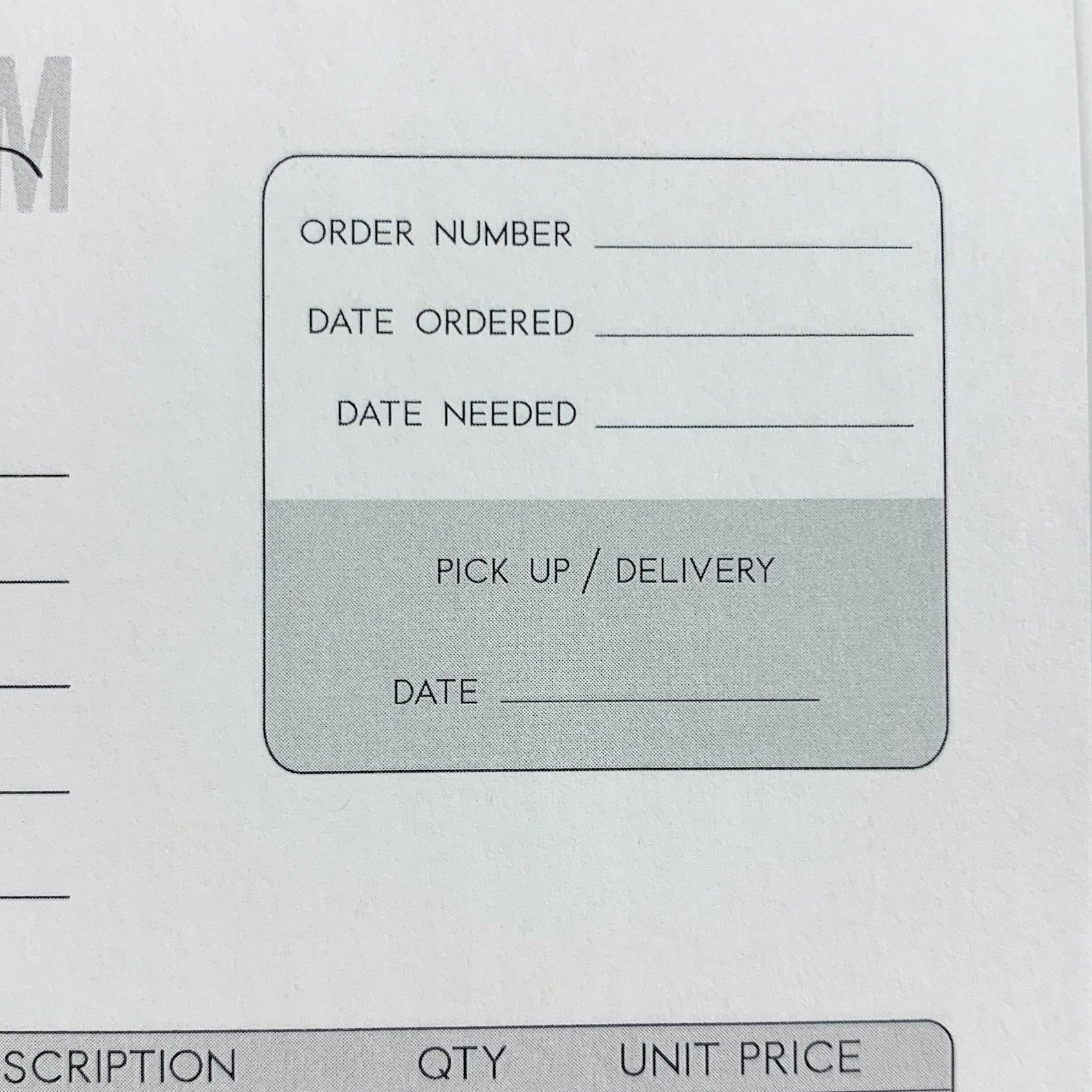 Order Form, Order Form Pad, NCR Form, NCR Order Pad, Order Pad, Receipt ...