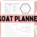 GOAT PLANNER, Printable Goat Records, Herd Log, Dairy Goat Farm, Pdf ...