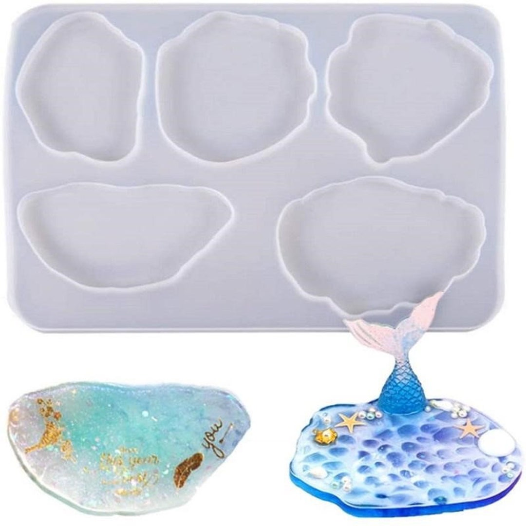 Silicone Mold 5 Irregular Coasters Coaster Perfect for Epoxy Resin ...