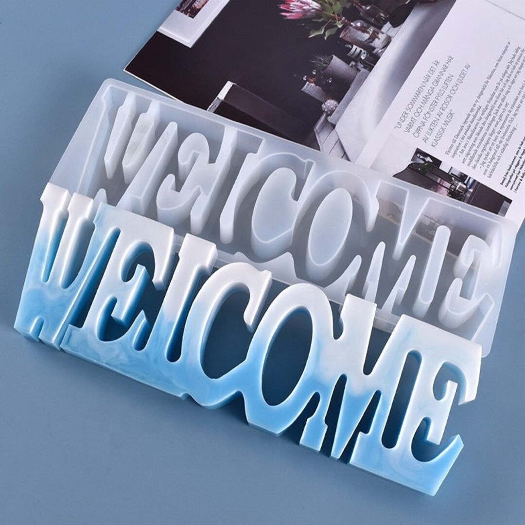 Silicone Mold Welcome Saying Decoration for All Casting Projects Epoxy ...