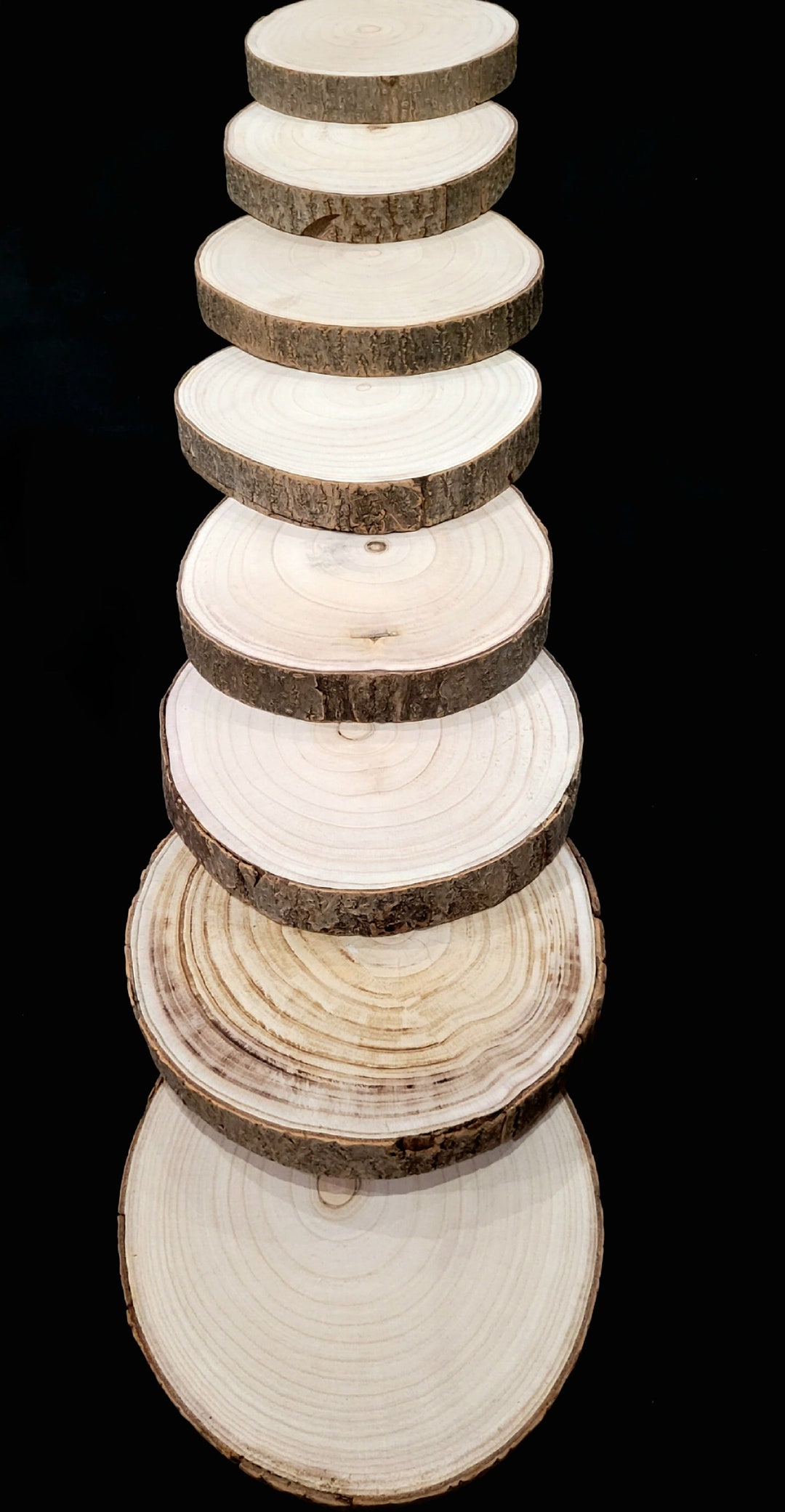 Tree Slice With Bark Real Wood Tree Slices for Your DIY Project Side ...