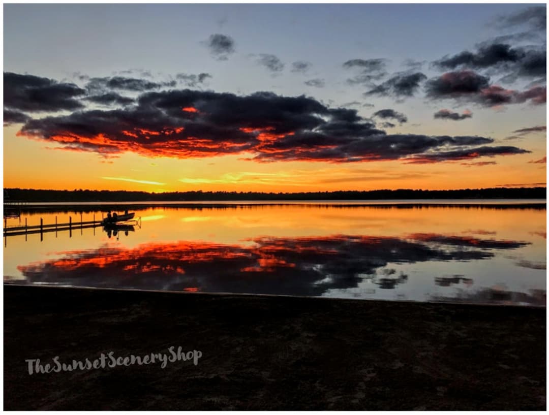 Summer Lake Sunset, Minnesota Lakes, Downloadable, Photography, Instant ...