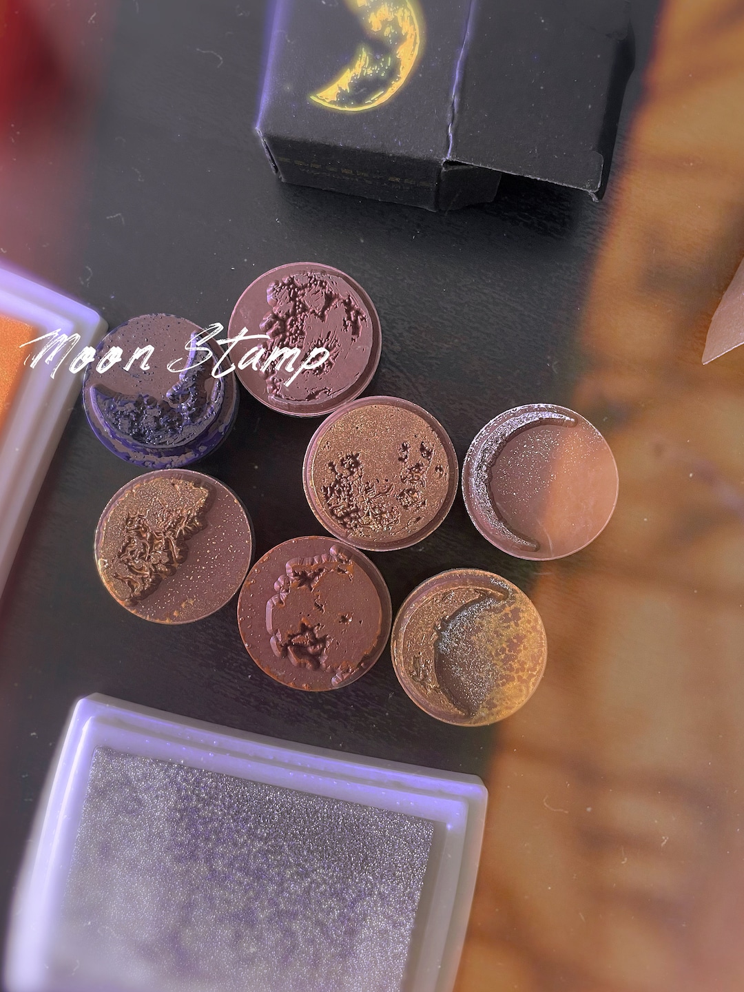 Moon Phase Wooden Stamps - Etsy