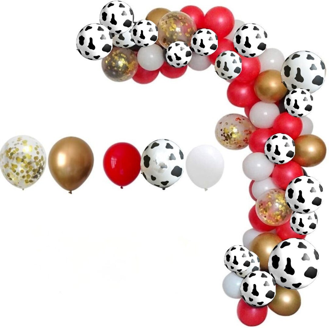 Cow Print Balloon Arch Kit-cow Theme Balloon Garland Kit Funny Cow ...