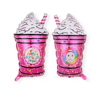 32 Inch Ice Cream Balloon Ice Cream Theme Party Decorations Smiling ...