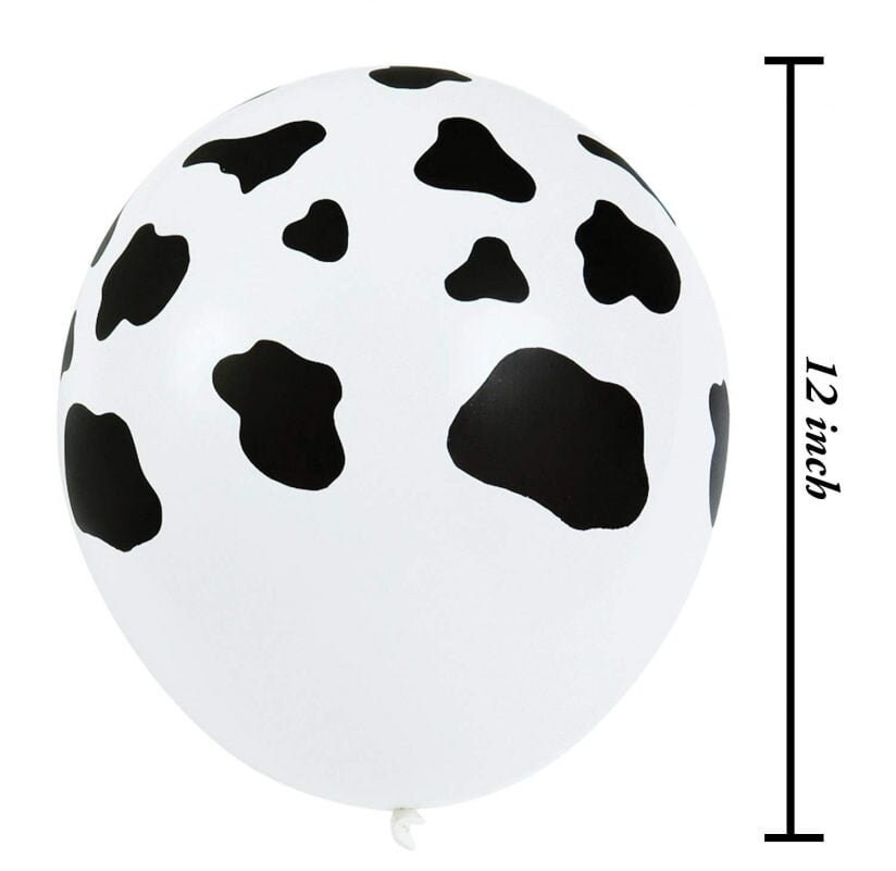 Cow Theme Birthday Party-12 Pack Cow Print Latex Balloons for Party-12 ...