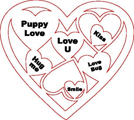 Heart SVG Files, Added My Lightburn Files - Etsy