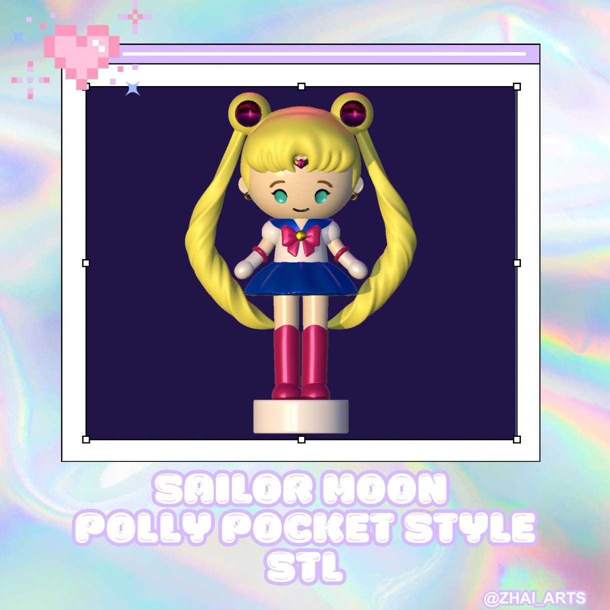 Sailor Moon Polly Pocket Style STL - Etsy