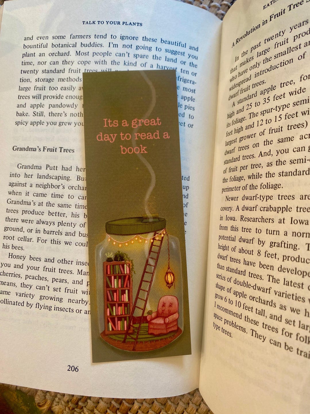 It's a Great Day to Read a Book Bookmark - Etsy