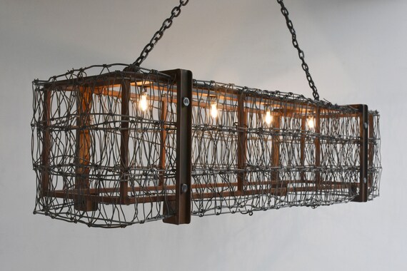 Rustic Farmhouse Hanging Light - Etsy