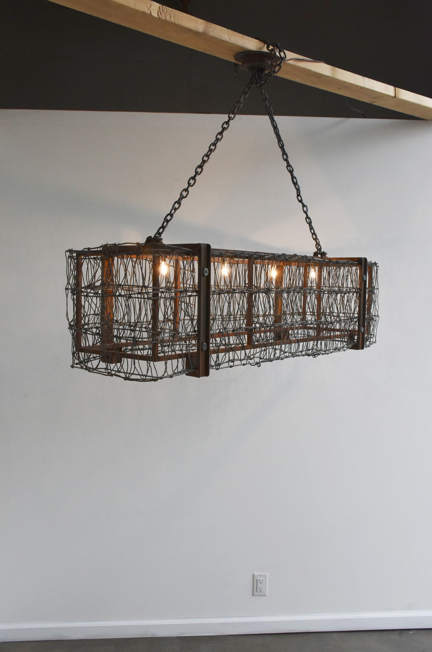 Rustic Farmhouse Hanging Light - Etsy