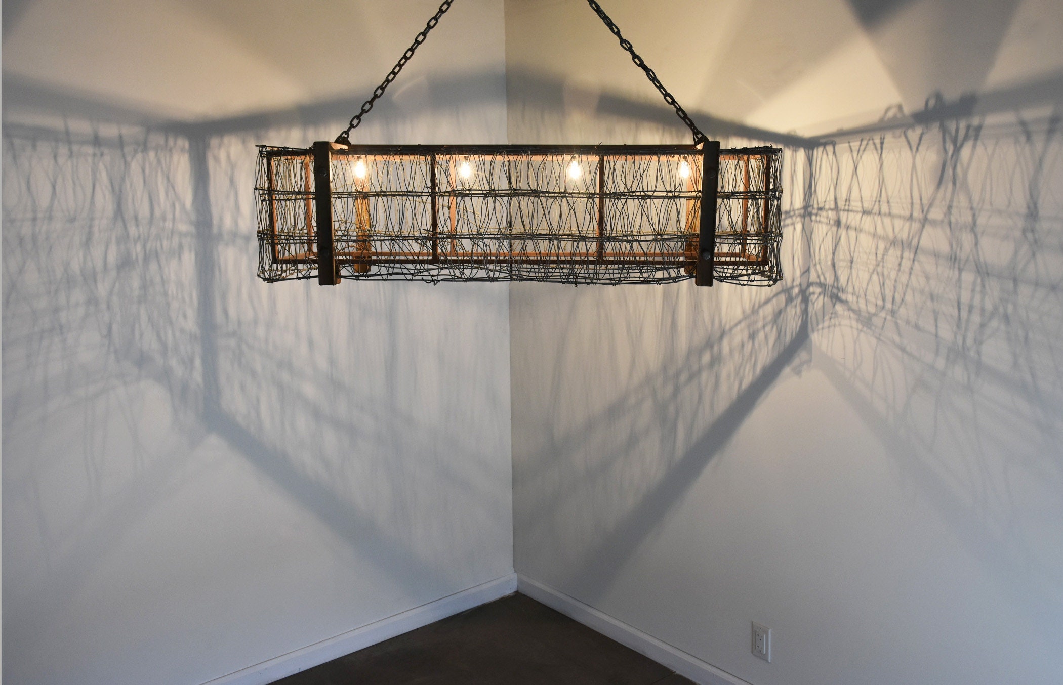 Rustic Farmhouse Hanging Light - Etsy
